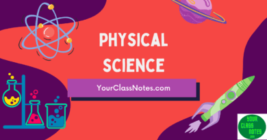 Physical Science Page (High School) – Physics + Chemistry | PDF Notes